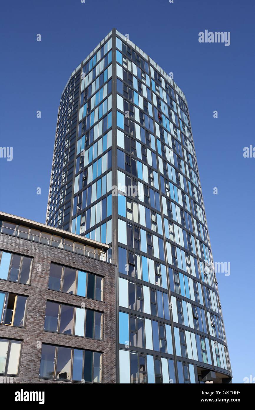 New flats development alongside the River Don in Sheffield England UK ...