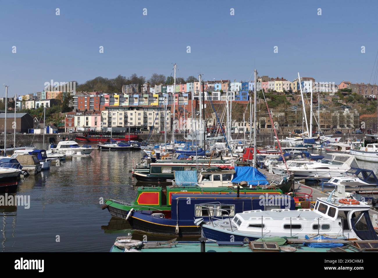 Bristol marina harbour quayside looking towards Hotwell Rd, Bristol ...