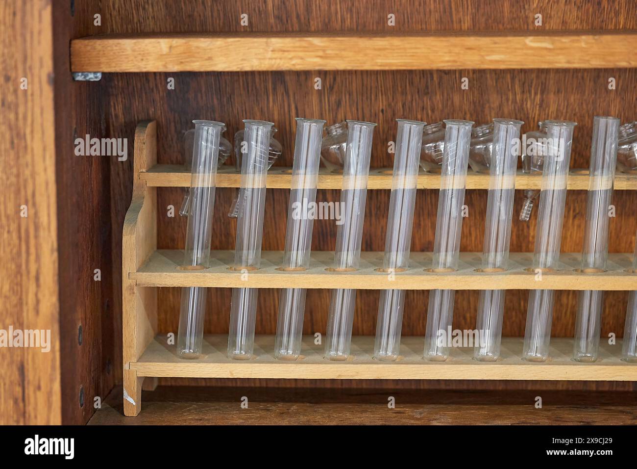 Glass test tube laboratory tools Stock Photo - Alamy