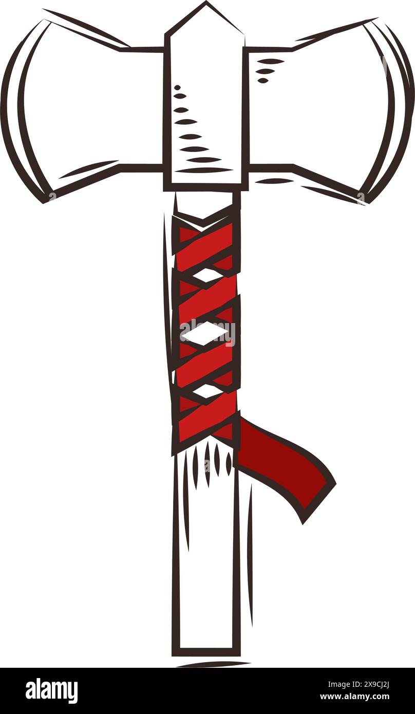 Colored axe medieval weapon icon Vector Stock Vector Image & Art - Alamy