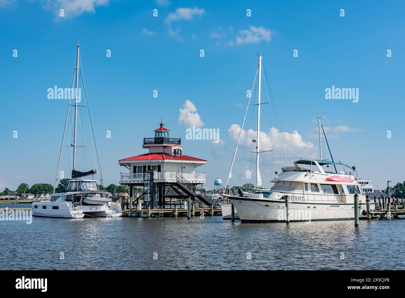 The Choptank River Lighthouse, Cambridge Maryland USA Stock Photo - Alamy