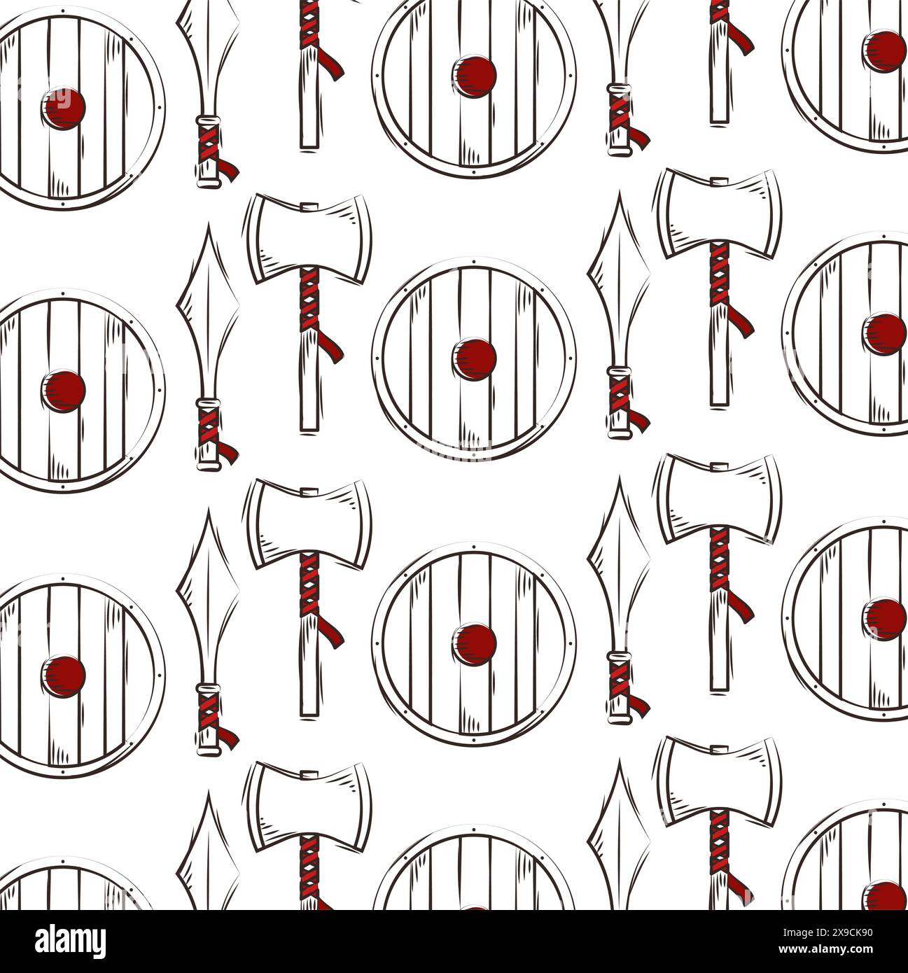 Medieval weapons pattern background Vector Stock Vector Image & Art - Alamy