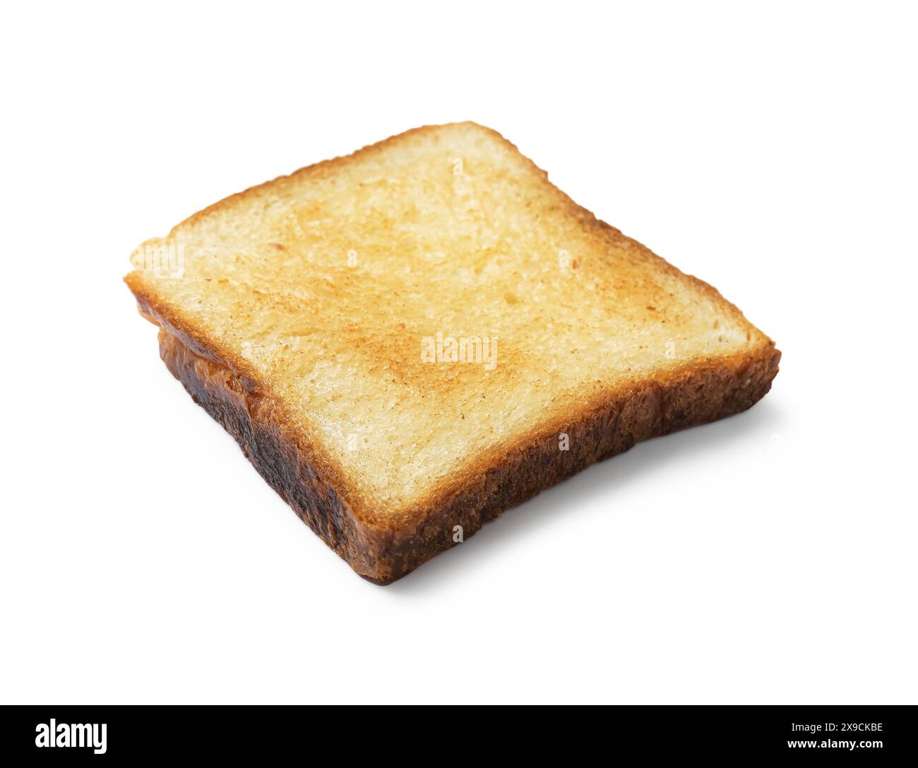 One piece of fresh toast bread isolated on white Stock Photo - Alamy