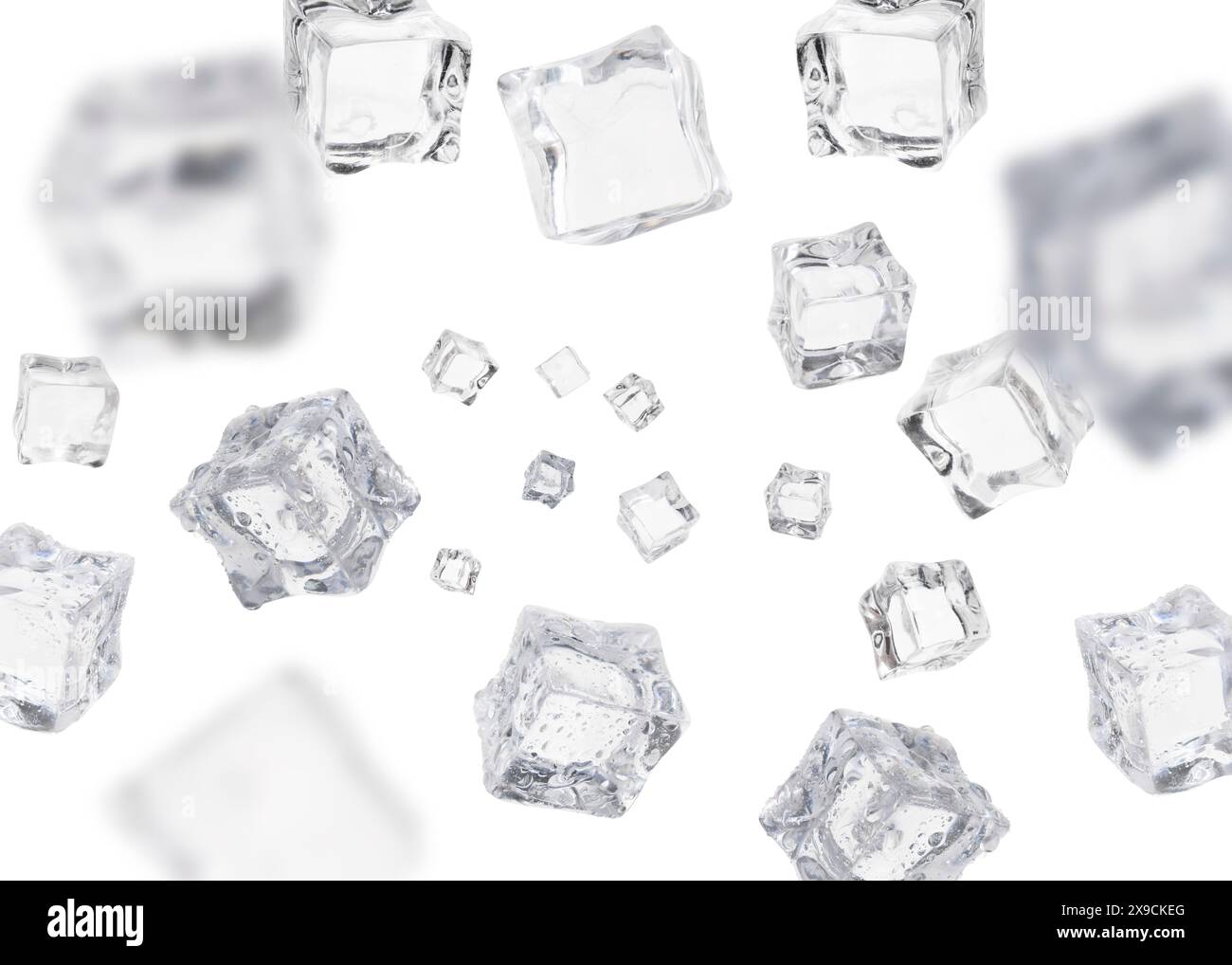 Artificial ice cubes on Cut Out Stock Images & Pictures - Alamy