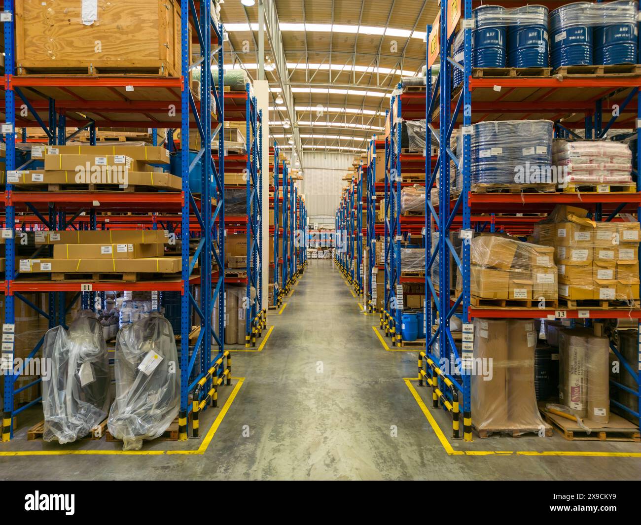 Bangkok, Thailand - March 11, 2024: Interior view of an industrial park ...