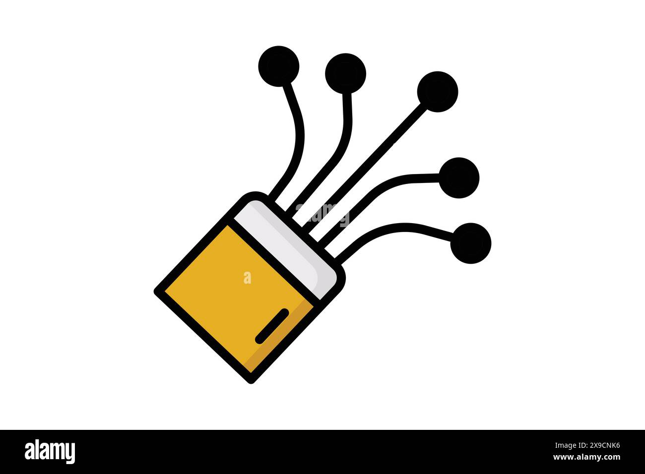 Fiber icon, cable. icon related to utilities. colored outline icon ...