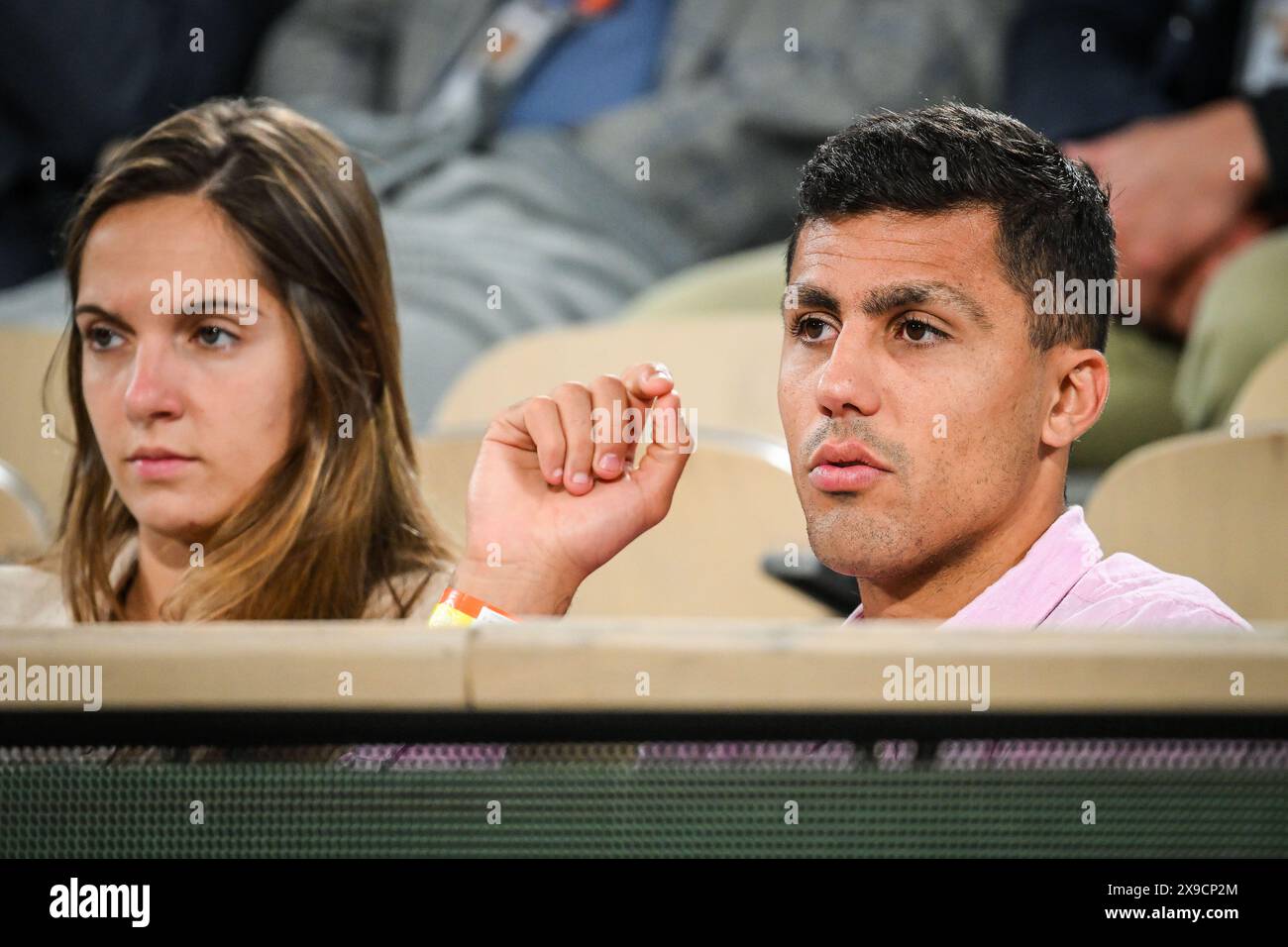 Rodrigo HERNANDEZ CASCANTE (Rodri) with his partner Laura during the ...