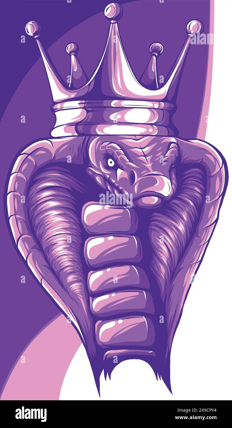 King cobra snake vector illustration on white background Stock Vector ...