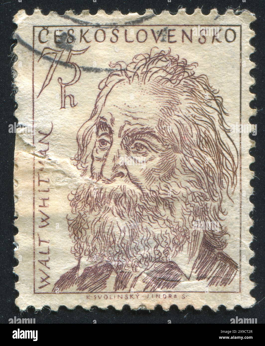 CZECHOSLOVAKIA - CIRCA 1955: stamp printed by Czechoslovakia, shows ...