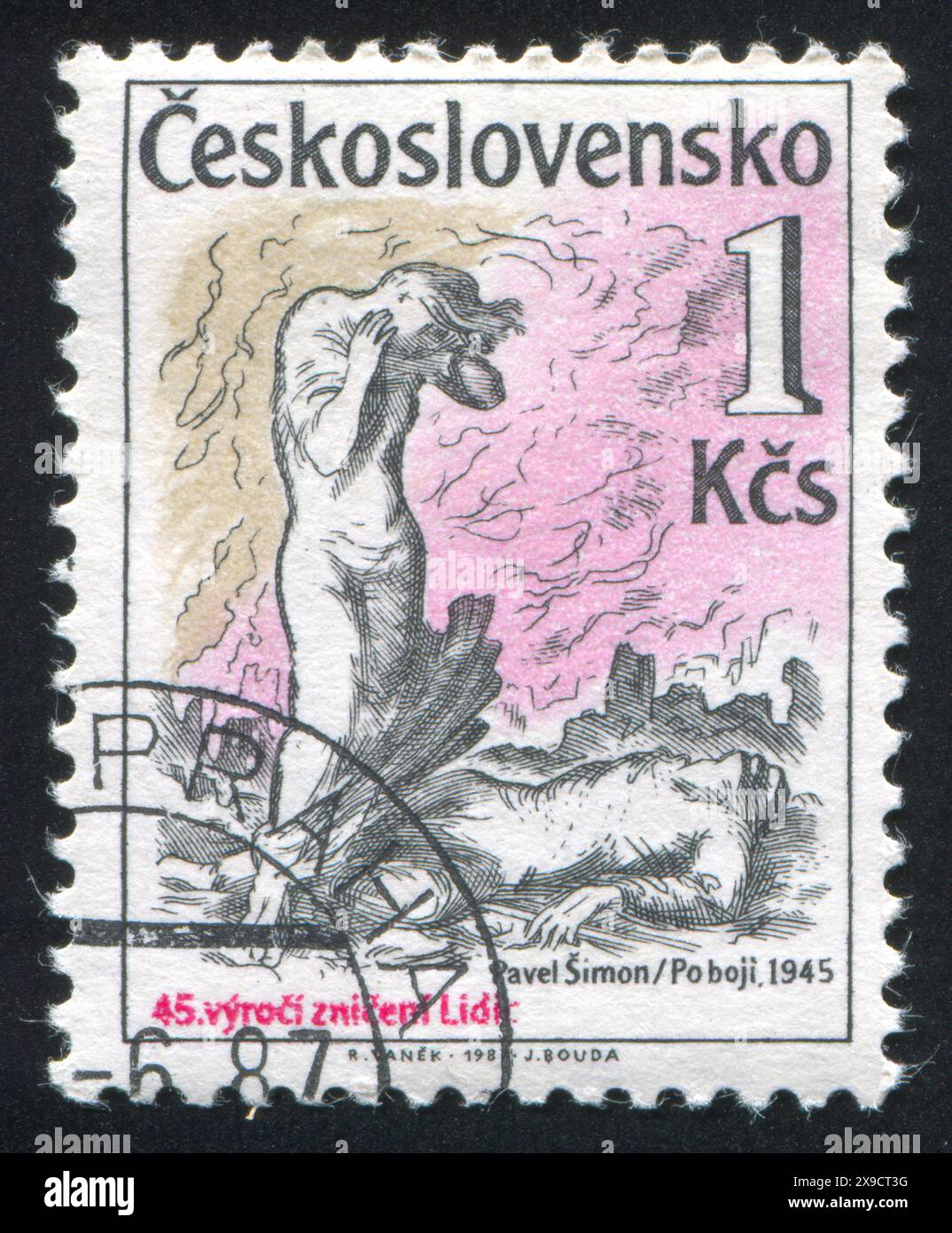 CZECHOSLOVAKIA - CIRCA 1987: stamp printed by Czechoslovakia, shows ...