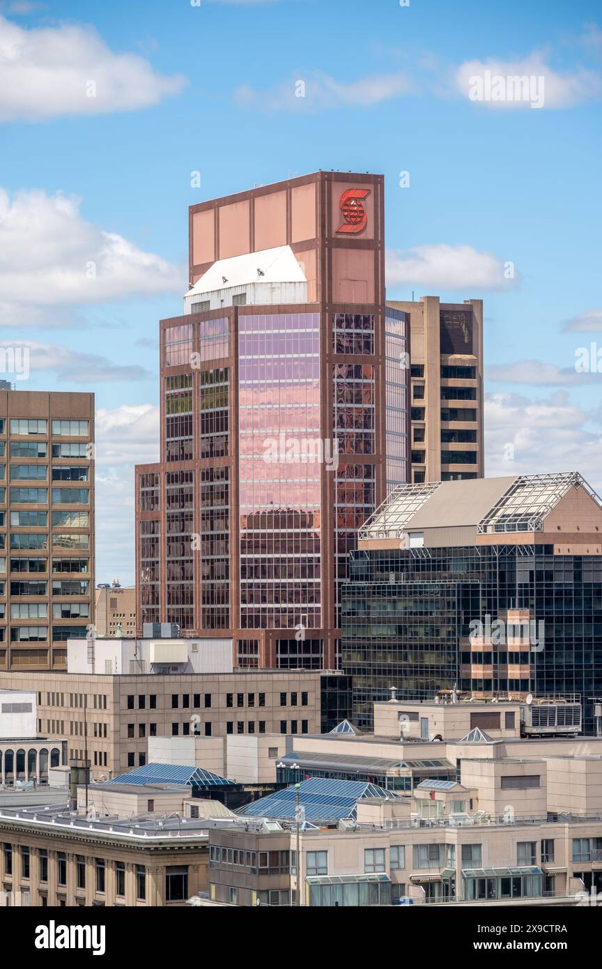 Montreal, Quebec - May 23, 2024: View of Scotiabank building in ...