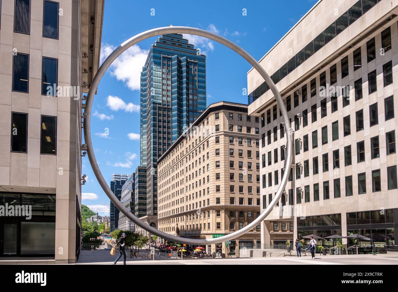Montreal, Quebec - May 23, 2024: View of the Ring in downtown Montreal ...