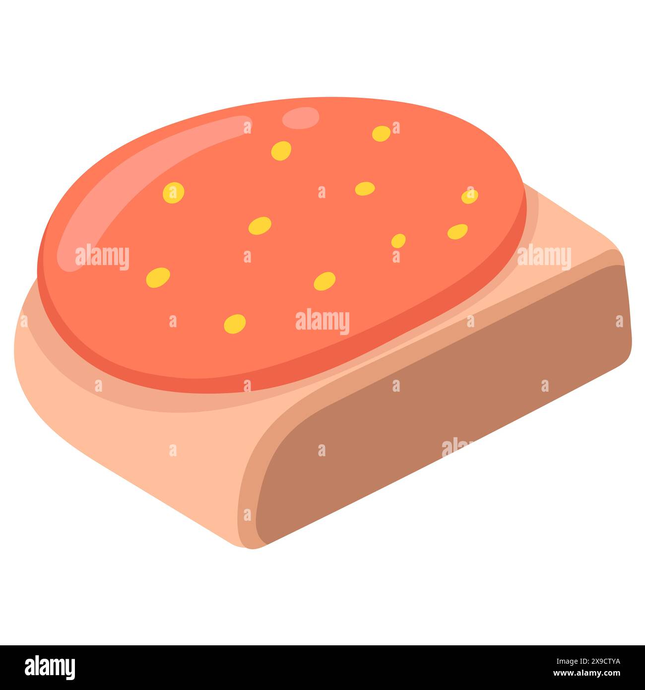 flat illustration of food icons, delicious and delicious meat patties ...