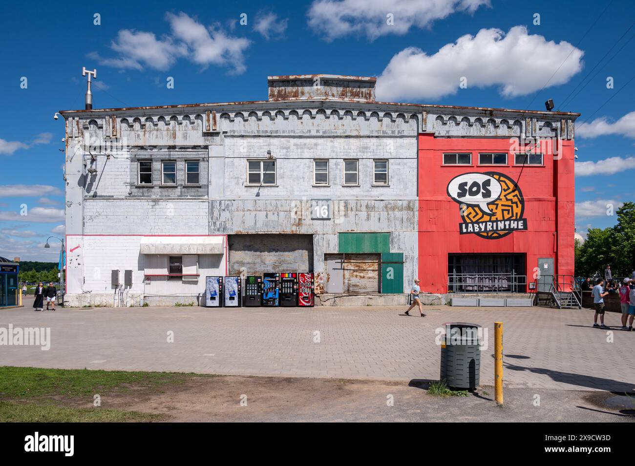 Montreal, Quebec - May 24, 2024: SOS Labyrinthe maze in Montreal Stock ...