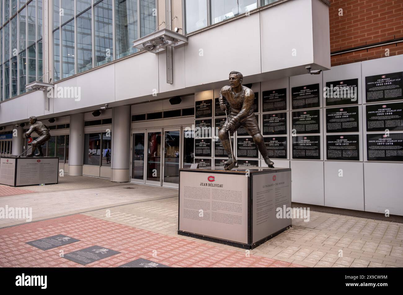 Montreal, Quebec - May 25, 2024: Outside the landmark Bell Centre, home ...