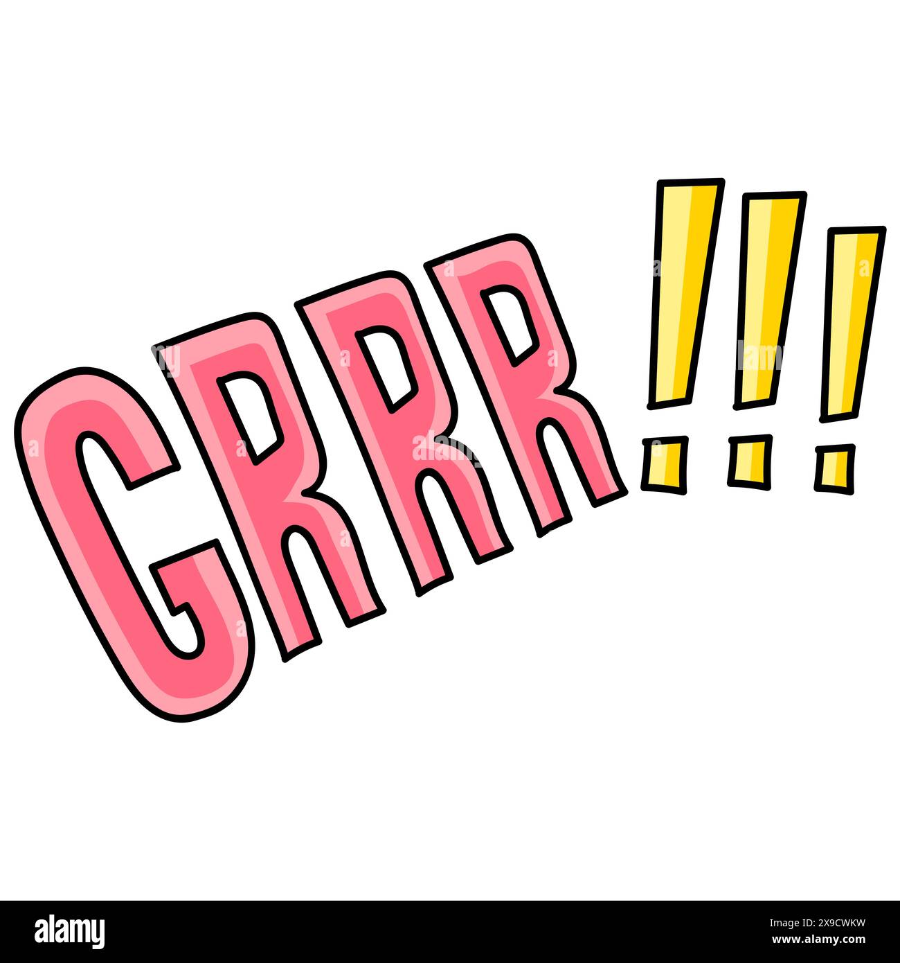 custom doodle text illustration images, bubble text expressions of ...