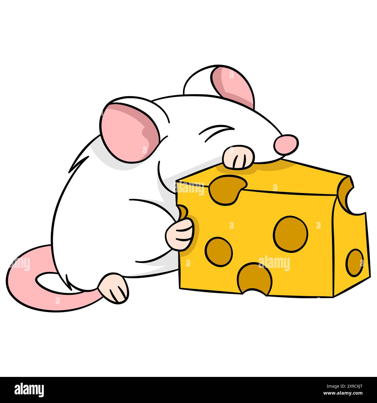 illustration of a cartoon doodle drawing of cute animal characters ...