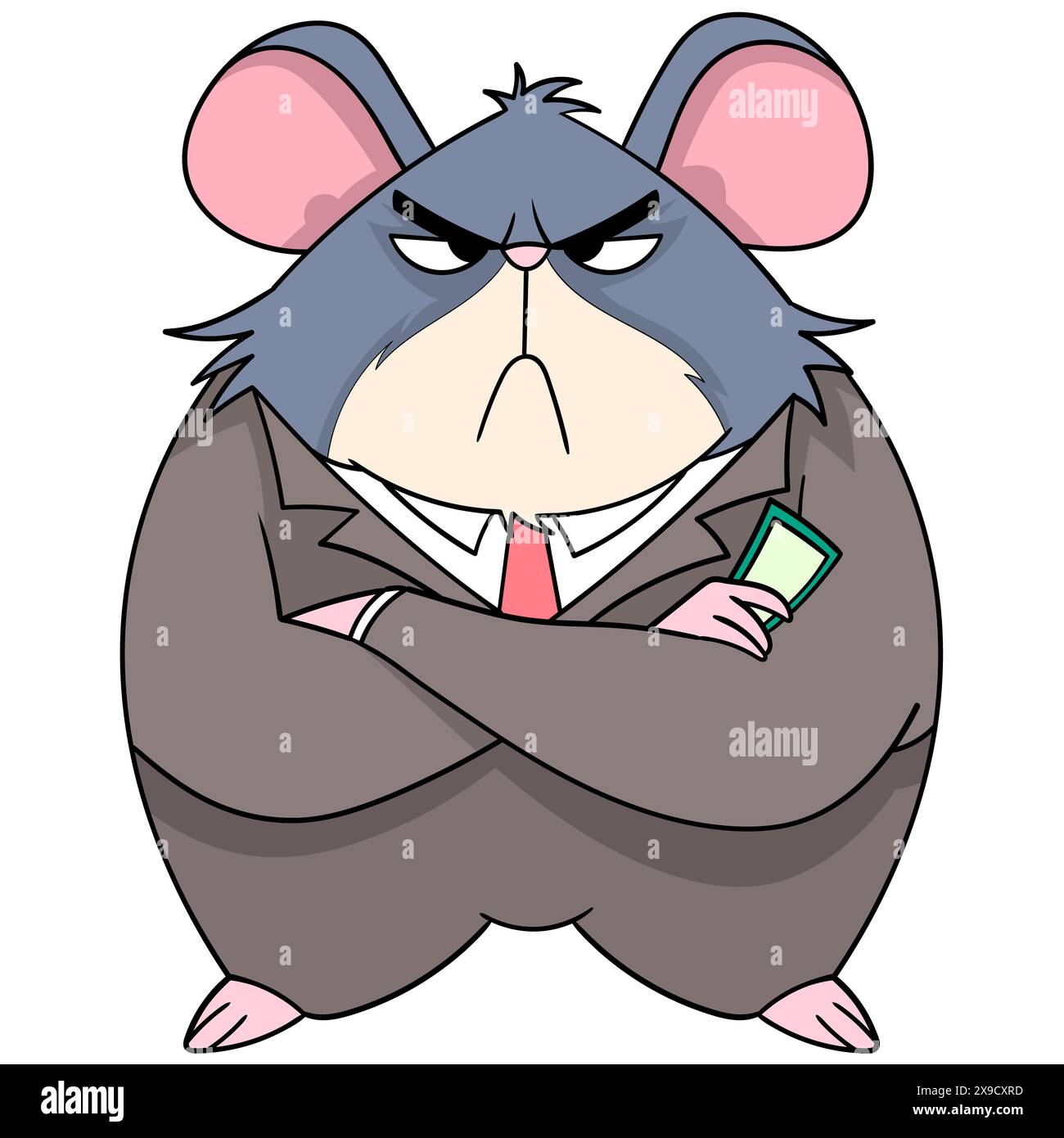 illustration of a cartoon doodle drawing of cute animal characters ...