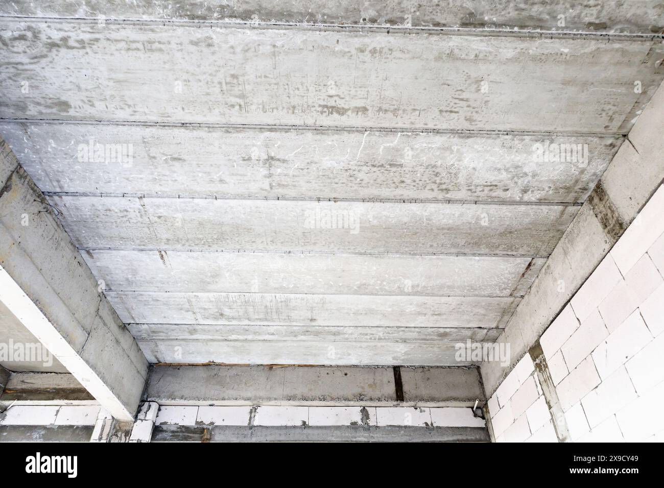 reinforced concrete slabs of residential house building under ...