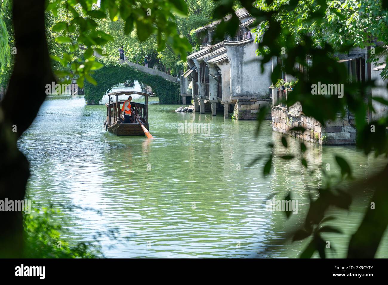 Wuzhen, Hangzhou, China, May 29, 2024: View of Wuzhen Ancient Water ...