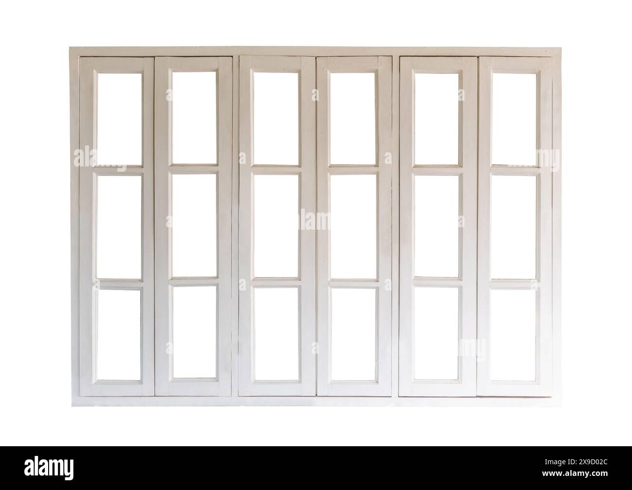 vintage window frame isolated on white background Stock Photo - Alamy