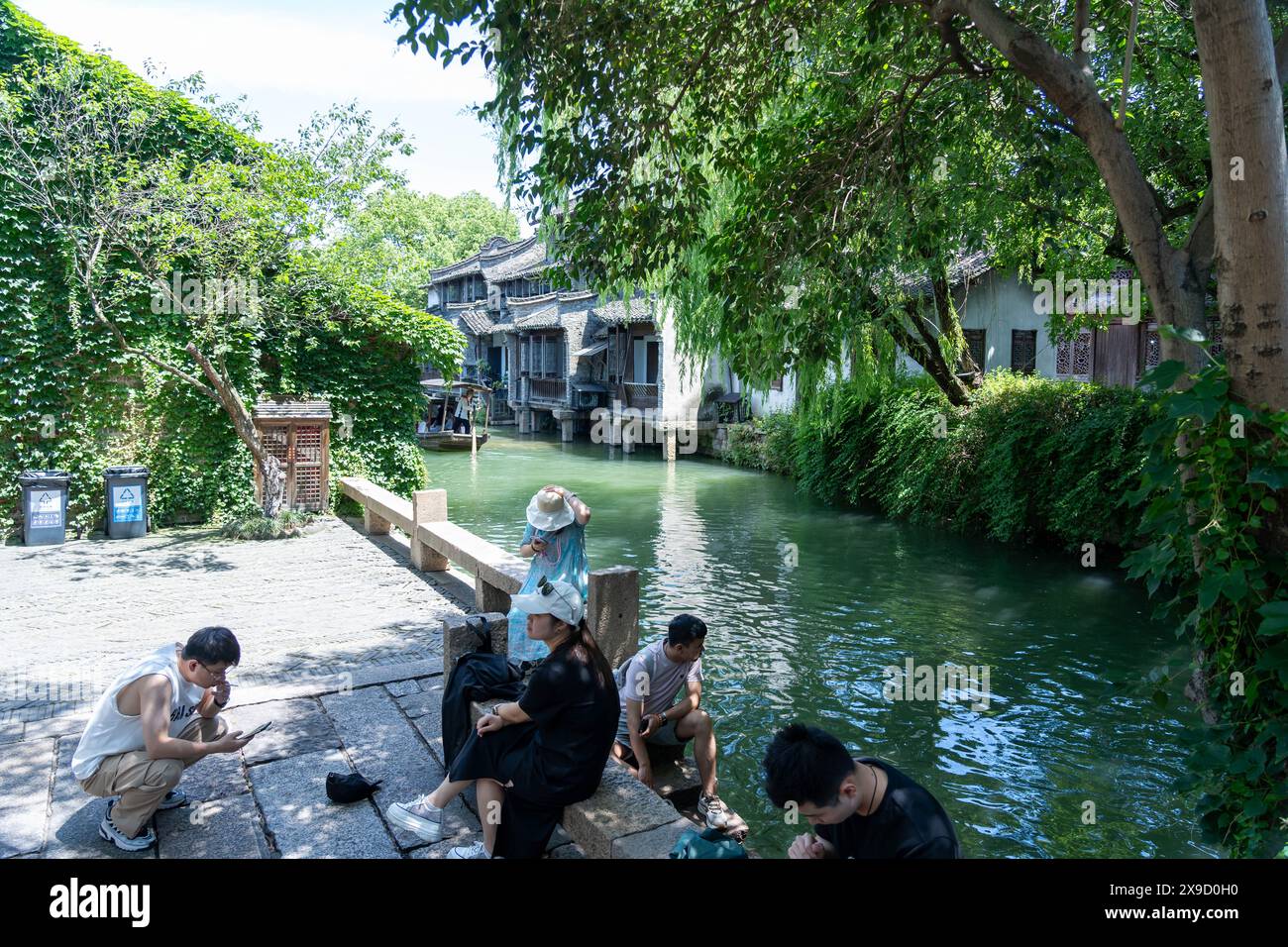 Wuzhen, Hangzhou, China, May 29, 2024: View of Wuzhen Ancient Water ...
