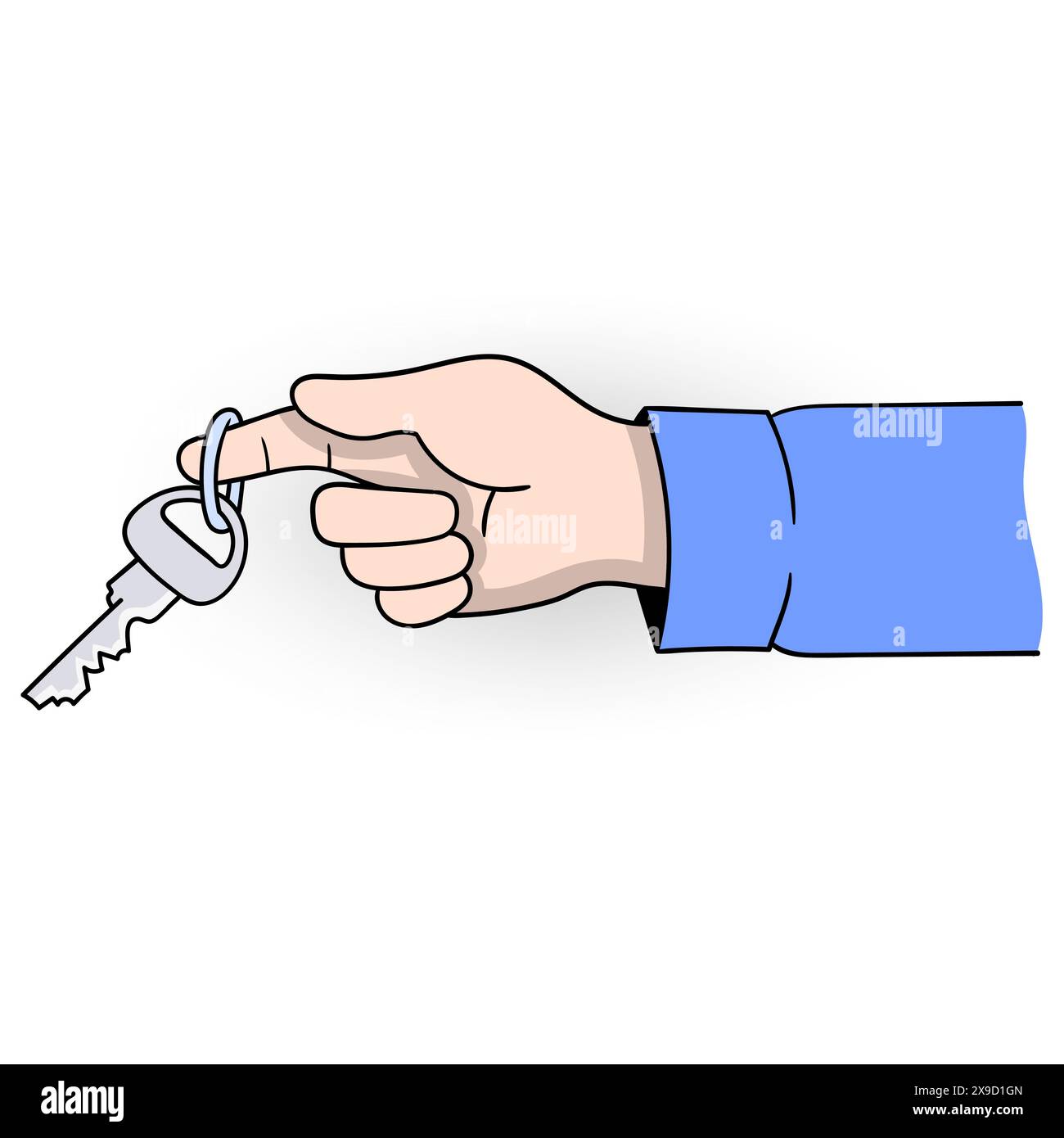 doodle cartoon illustration, hand bring access Stock Vector Image & Art ...