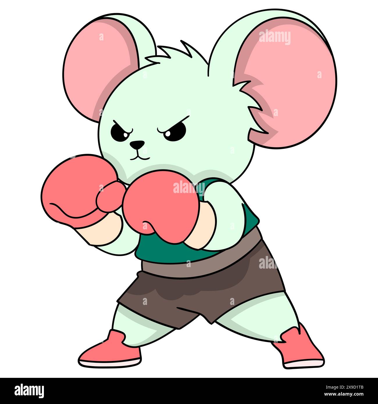 Boxing cartoon hi-res stock photography and images - Alamy
