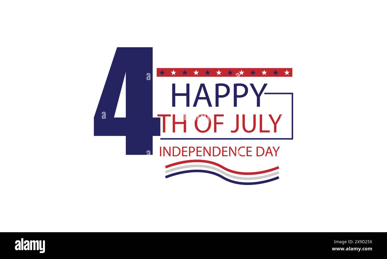 Happy 4th of july template Cut Out Stock Images & Pictures - Alamy