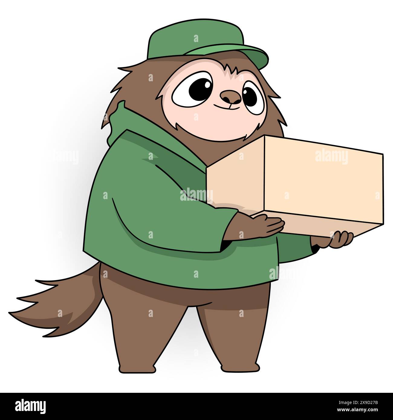 Delivering the goods cartoon hi-res stock photography and images - Alamy
