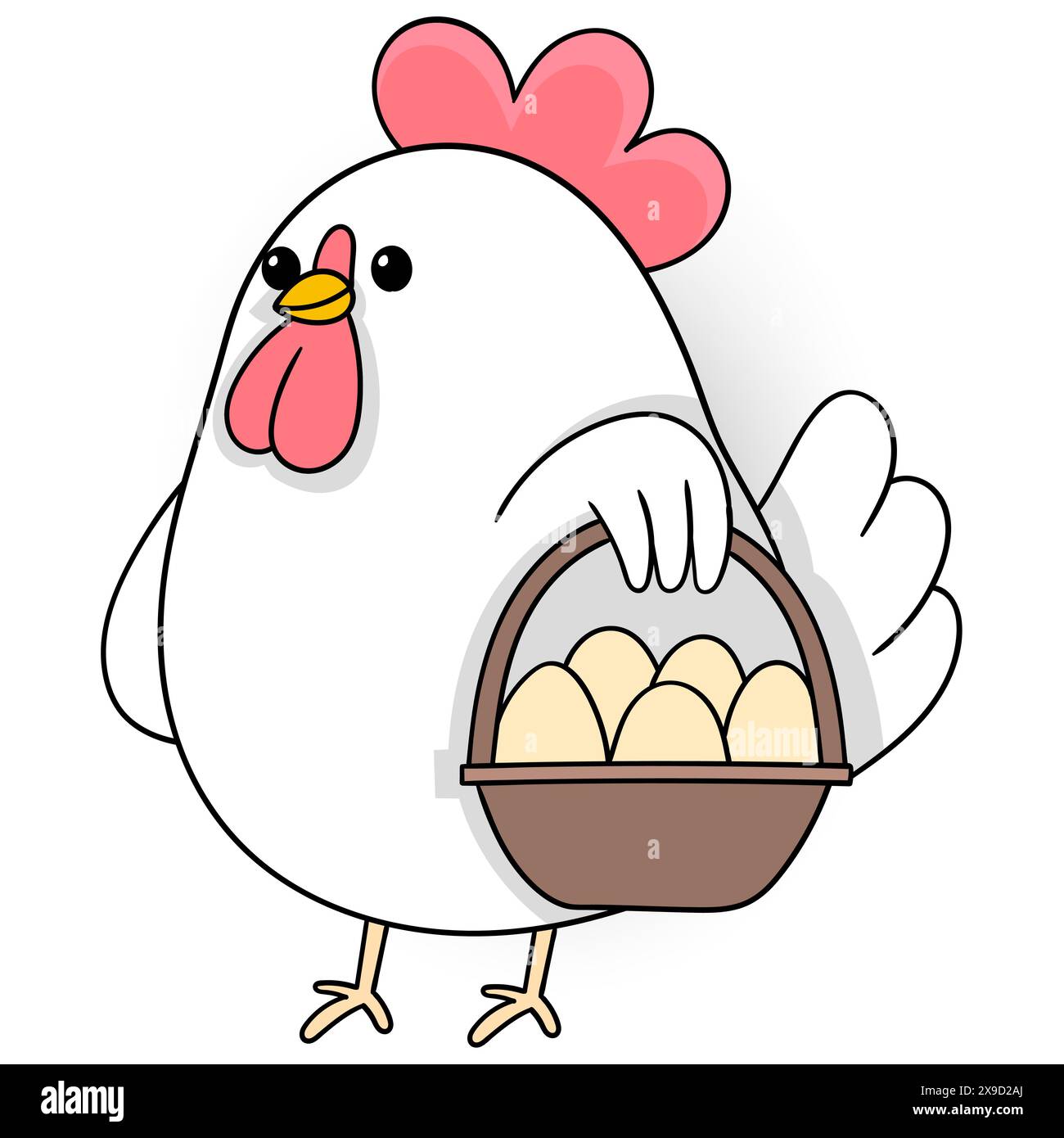 Hen cartoon hi-res stock photography and images - Alamy