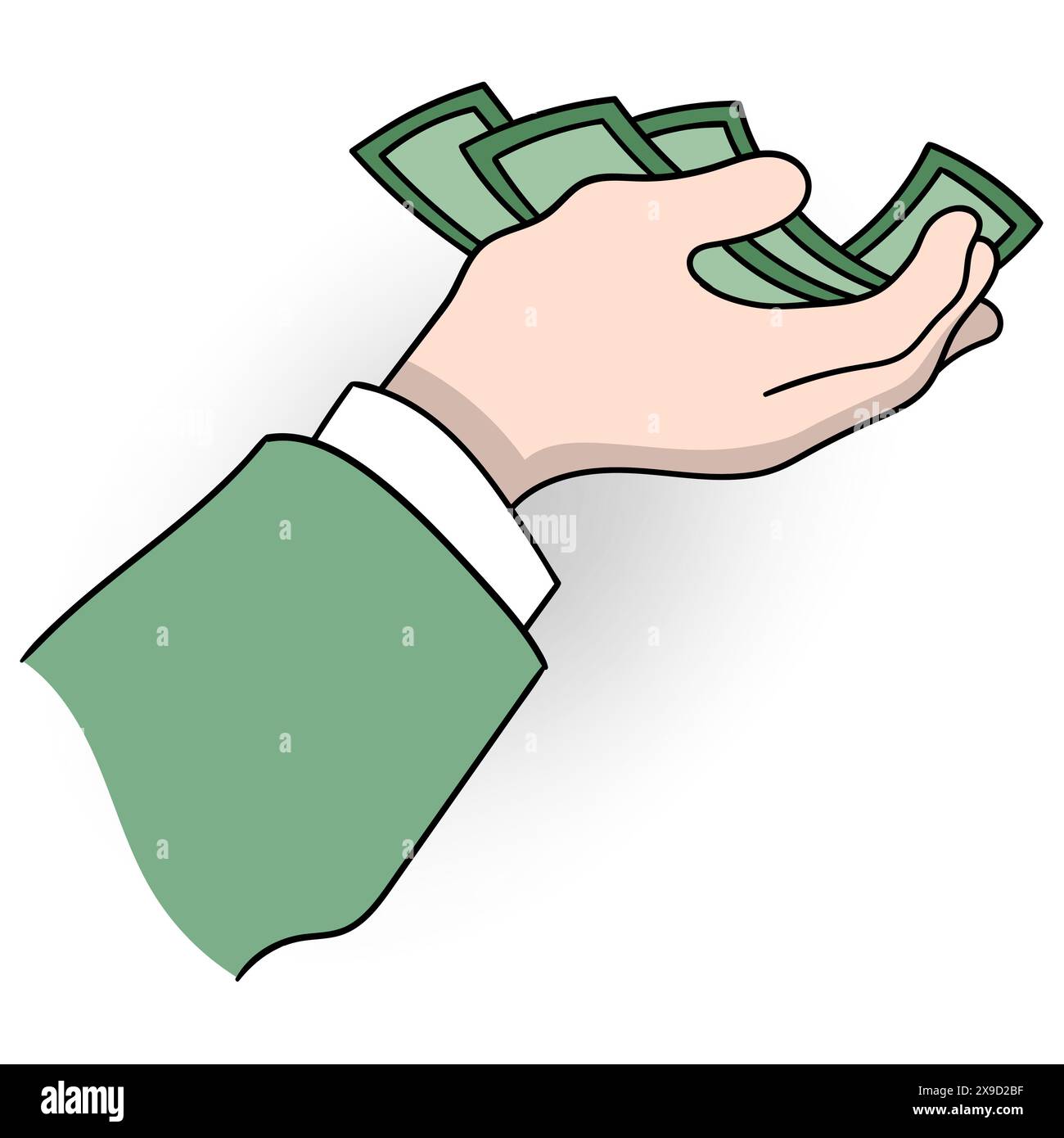 doodle cartoon illustration, saving your money Stock Vector Image & Art ...