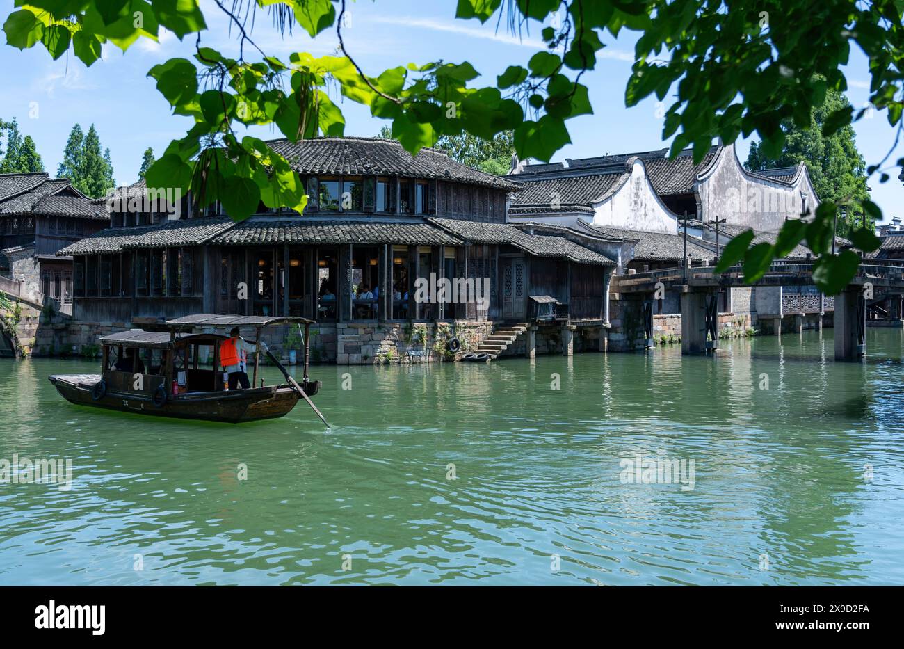 Wuzhen, Hangzhou, China, May 29, 2024: View of Wuzhen Ancient Water ...