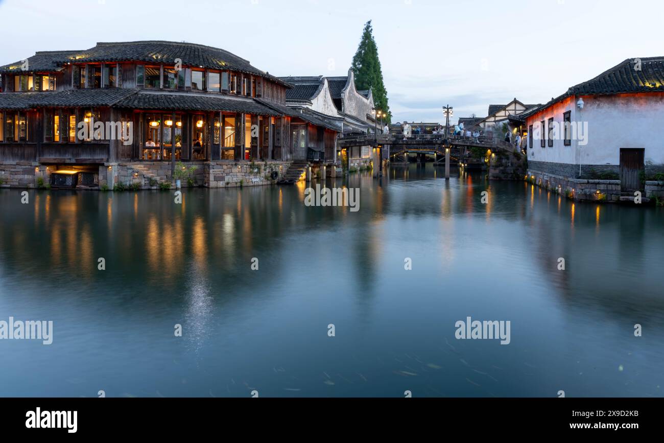 Wuzhen, Hangzhou, China, May 29, 2024: View of Wuzhen Ancient Water ...