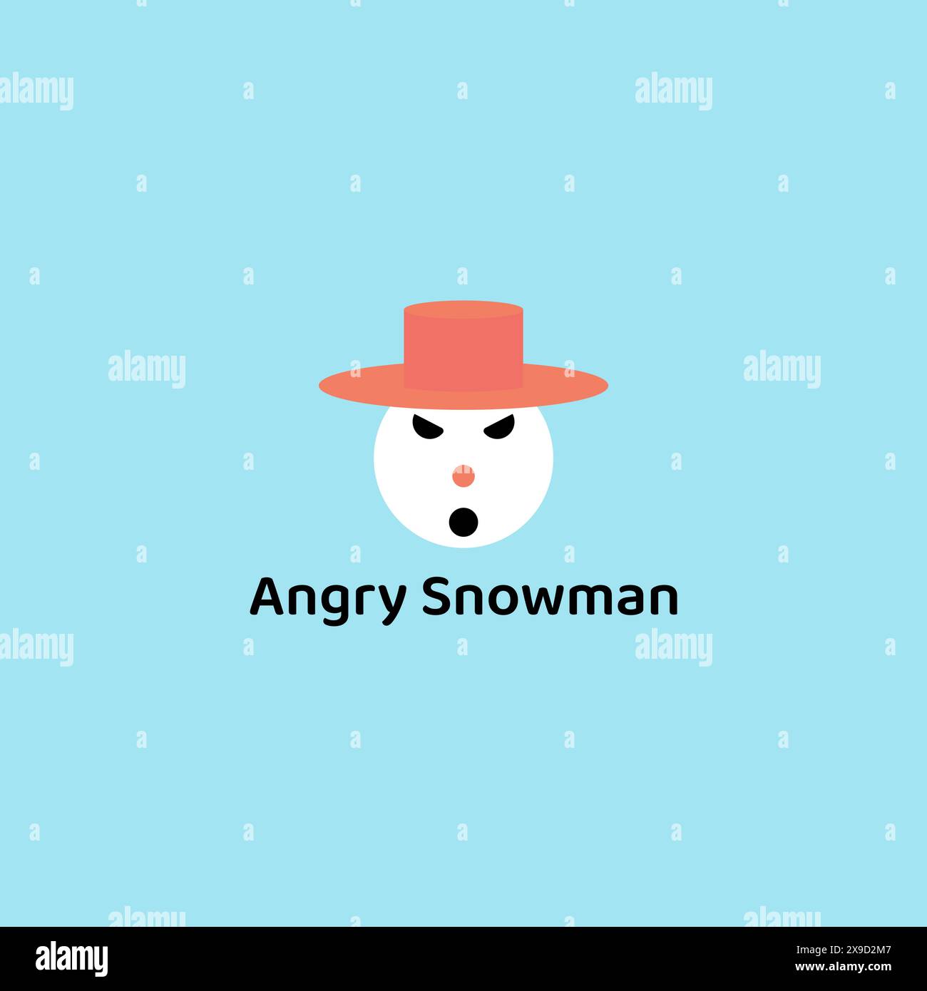 Happy snowman wearing festive Stock Vector Images - Alamy