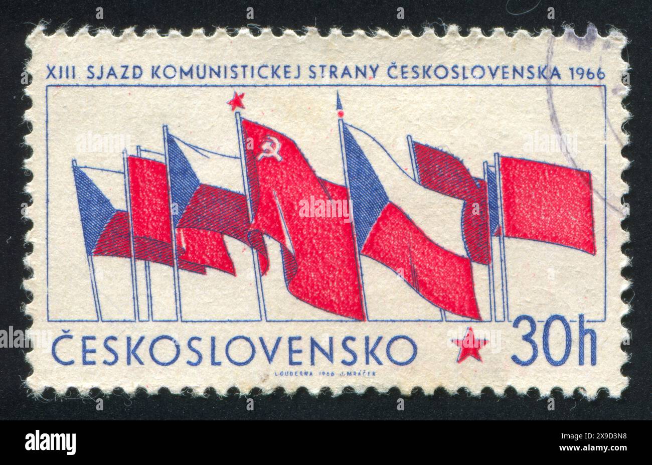 CZECHOSLOVAKIA - CIRCA 1966: stamp printed by Czechoslovakia, shows ...