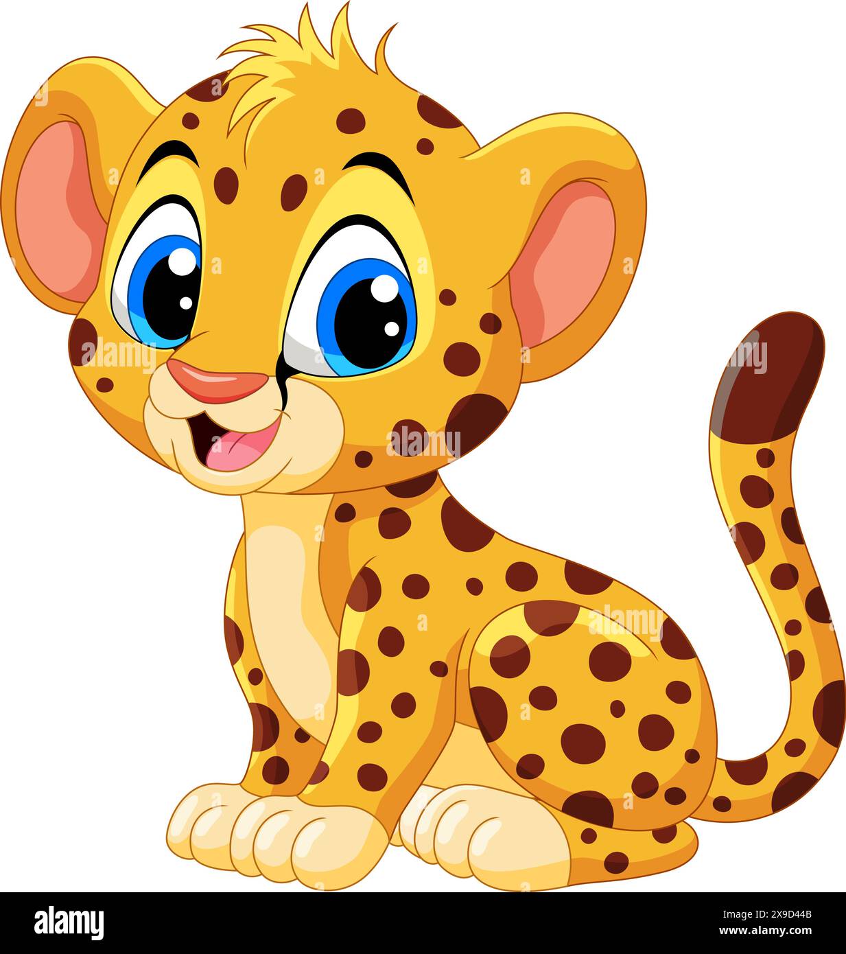 Cartoon cheetah vector vectors hi-res stock photography and images - Alamy