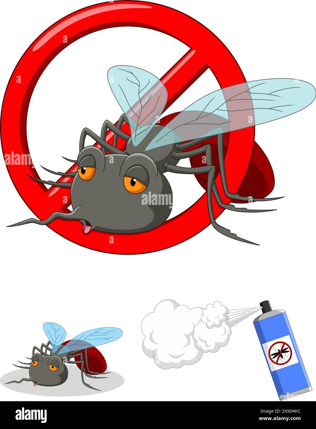 no mosquito sign , stop mosquito sign vector illustration Stock Vector ...