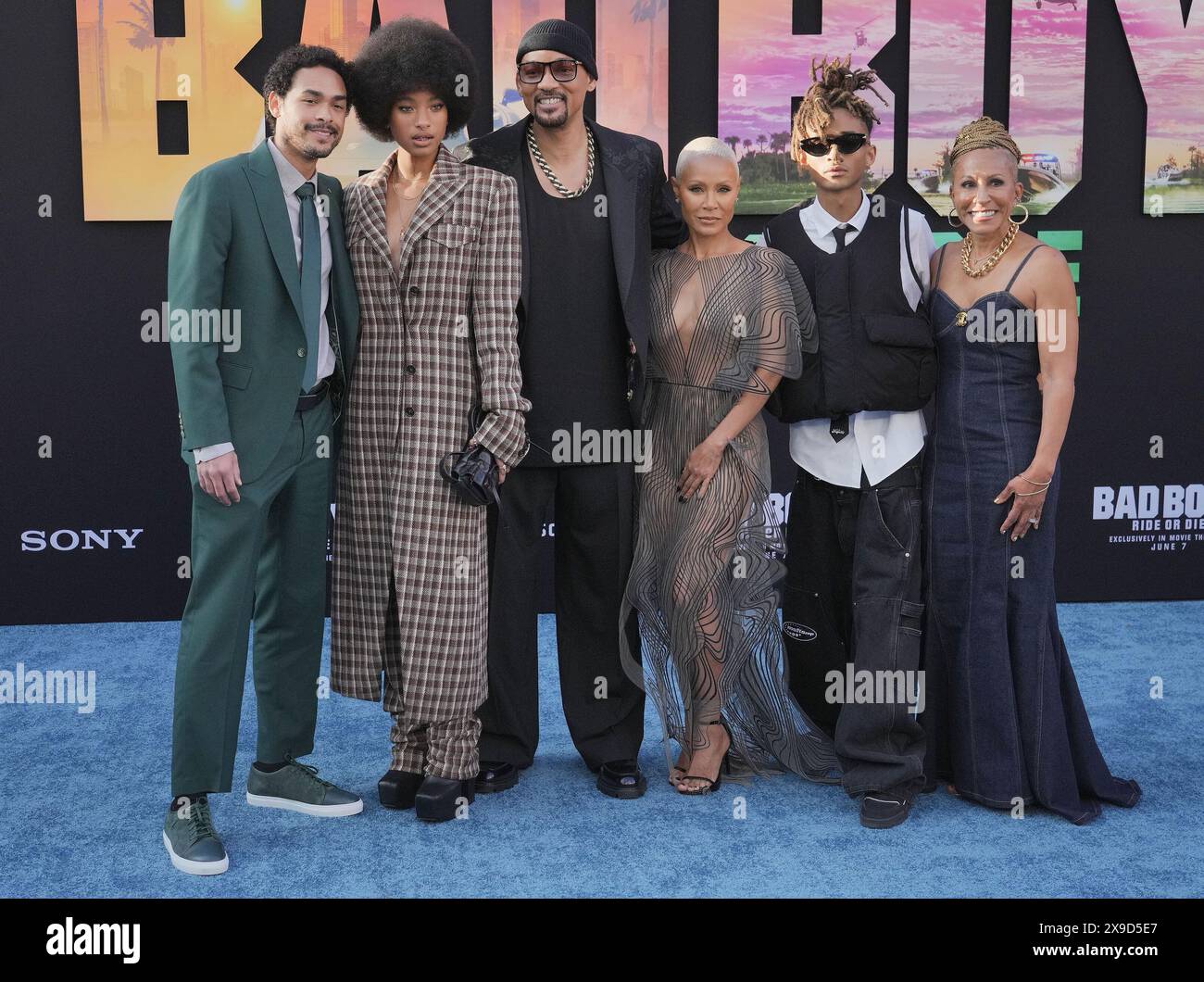 Los Angeles, USA. 30th May, 2024. (L-R) Trey Smith, Willow Smith, Will ...
