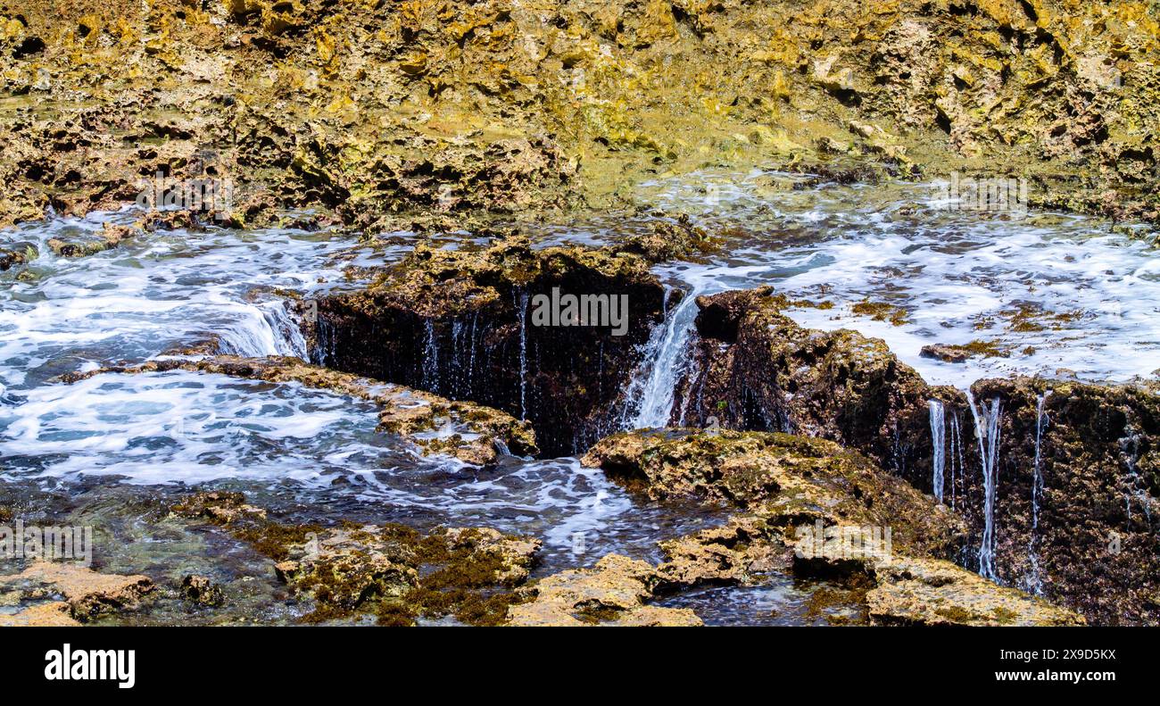 Tropical island coastal waterfall hi-res stock photography and images ...