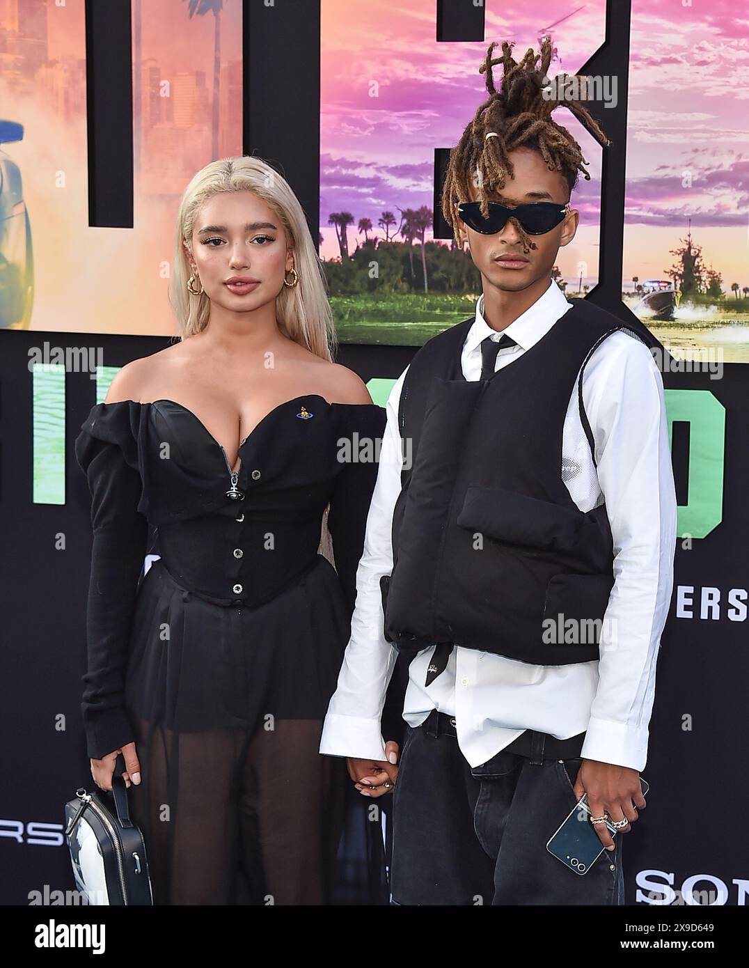Hollywood, USA. 30th May, 2024. Sab Zada and Jaden Smith arriving to ...