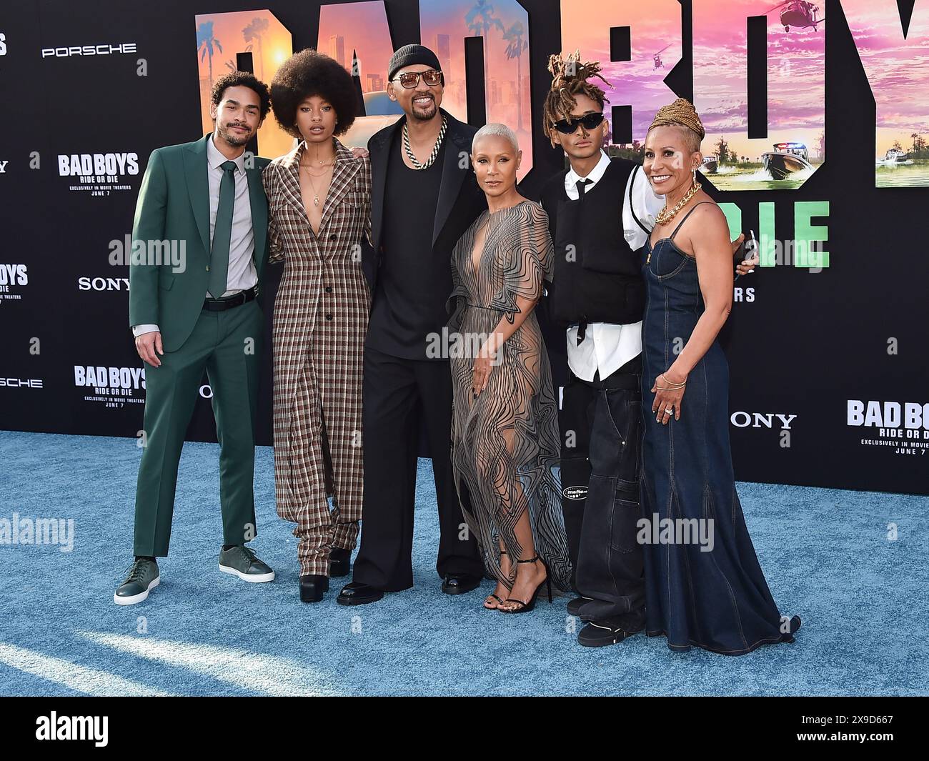 Hollywood, USA. 30th May, 2024. Trey Smith, Willow Smith, Will Smith ...