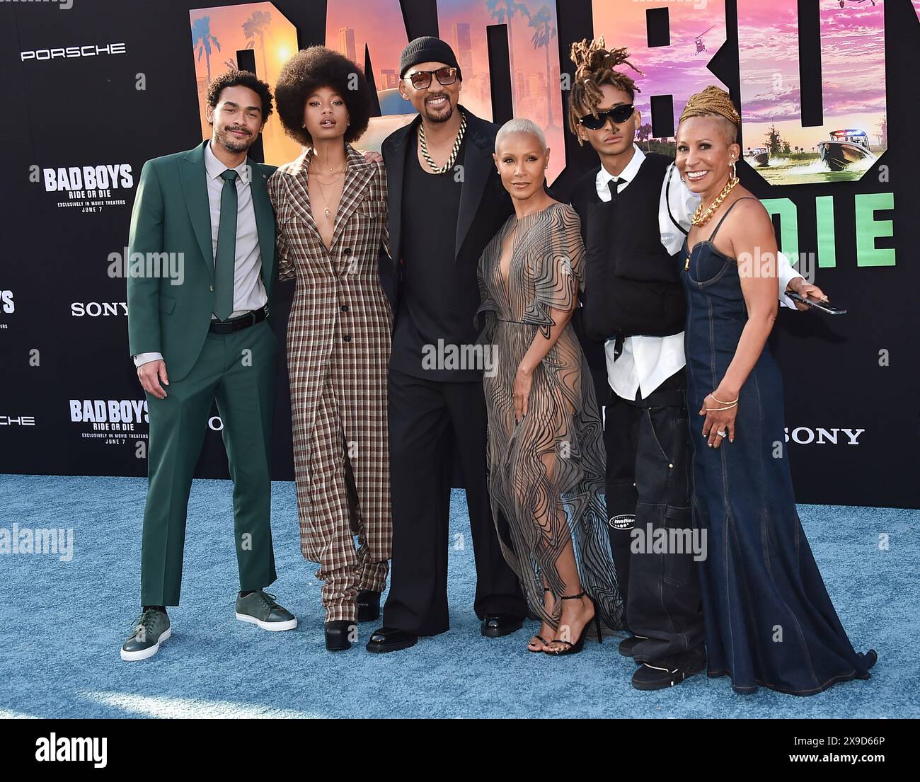 Hollywood, USA. 30th May, 2024. Trey Smith, Willow Smith, Will Smith ...