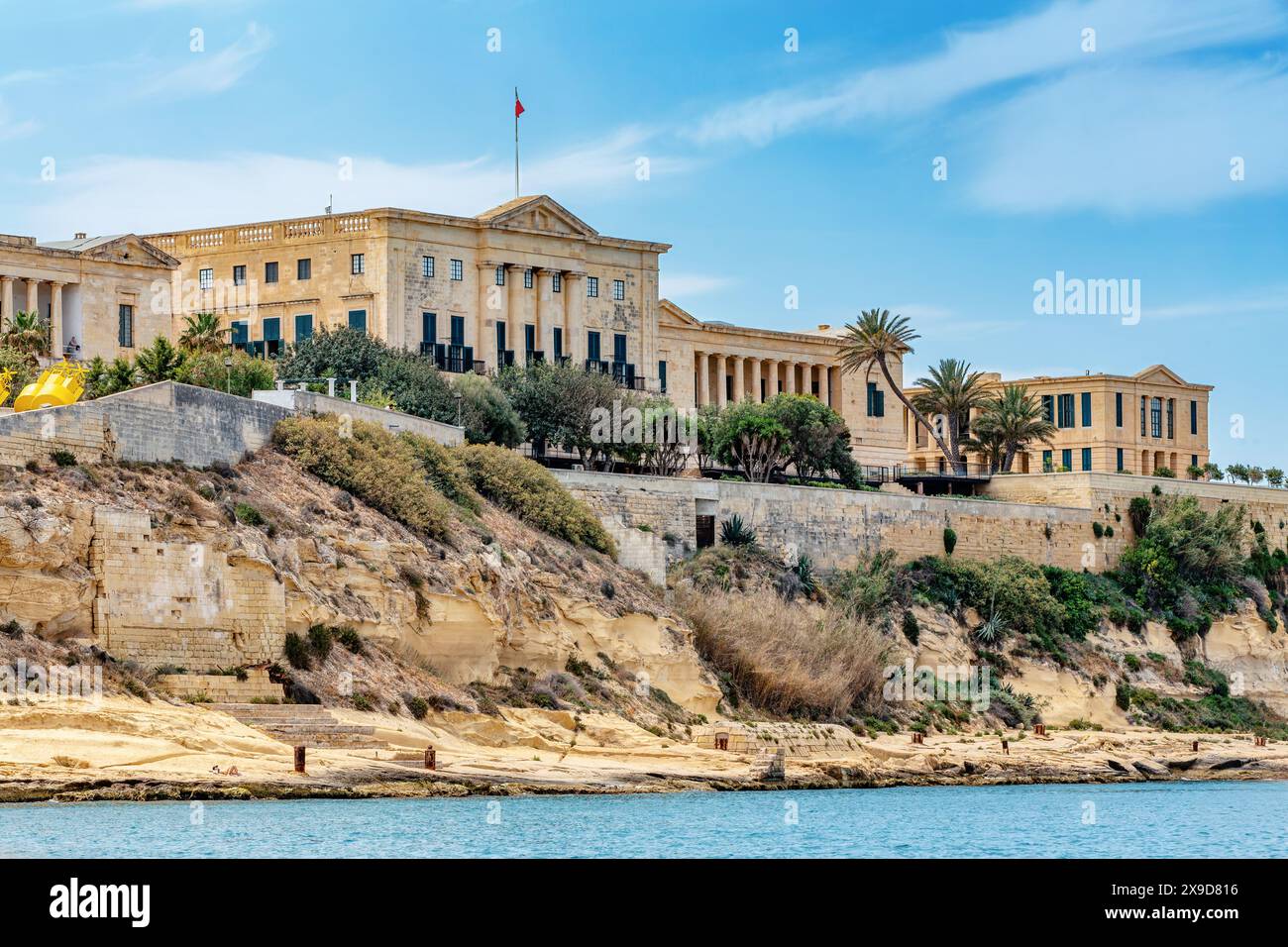 The historic Bighi Complex in Kalkara, Malta, featuring imposing ...