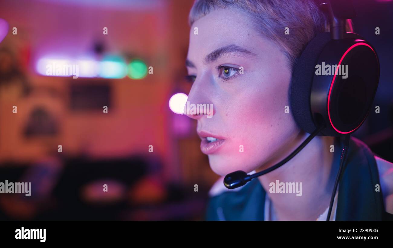 Happy smiling professional gamer hi-res stock photography and images ...