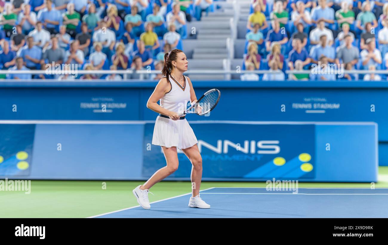 Ball crowd tennis hi-res stock photography and images - Alamy
