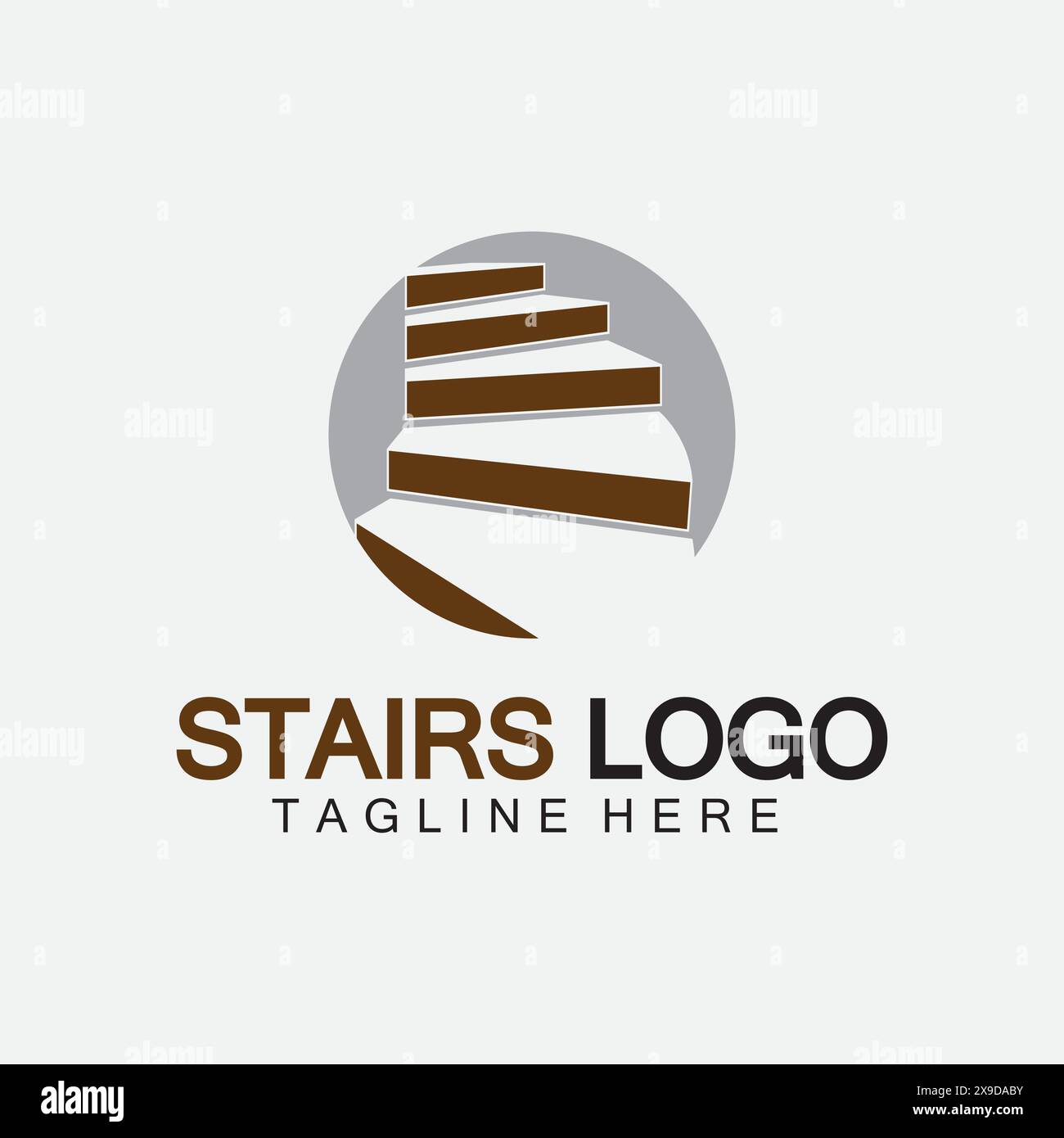 Stairs icon logo design vector illustration template Stock Vector Image ...