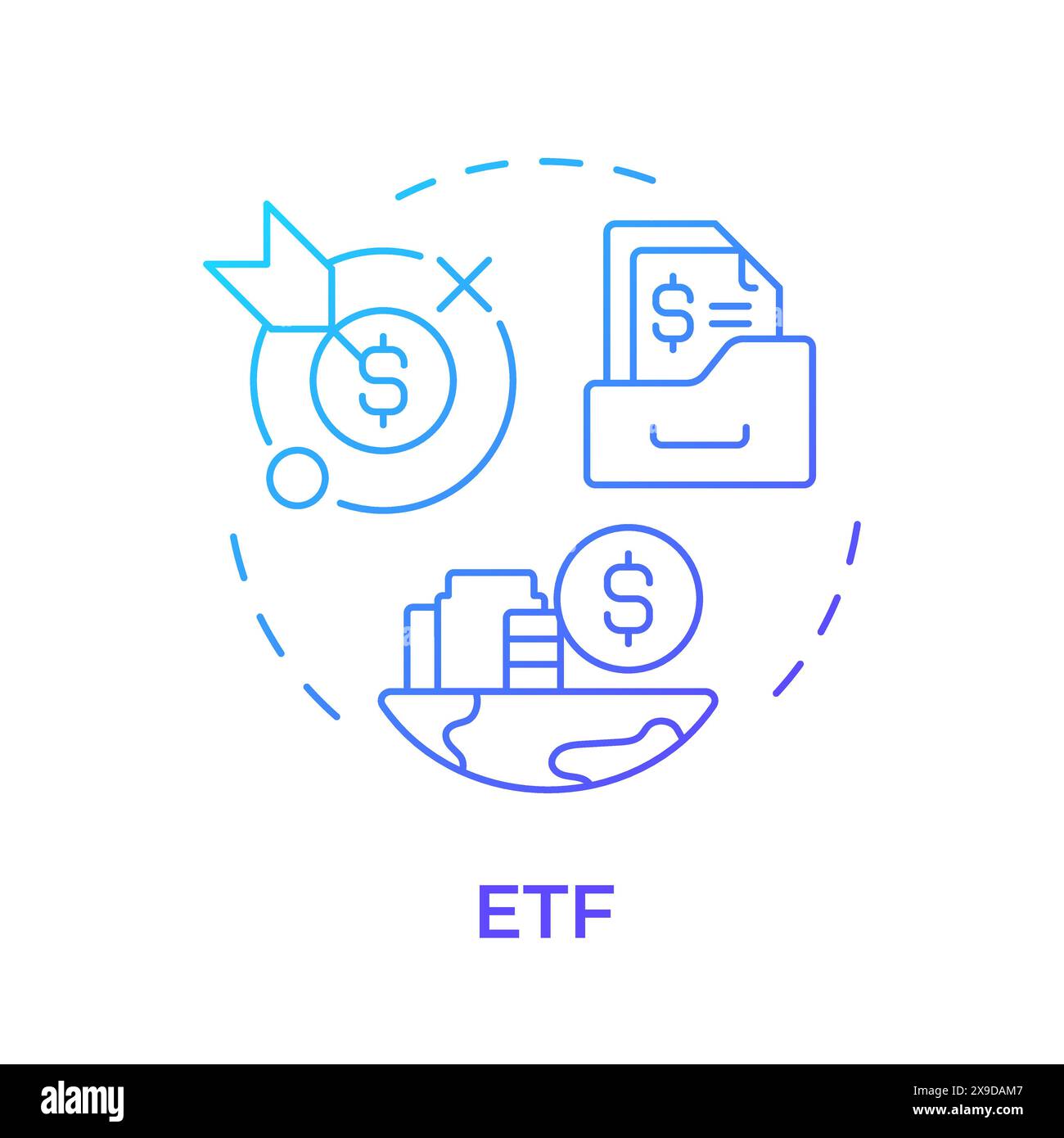 Etf circle hi-res stock photography and images - Alamy