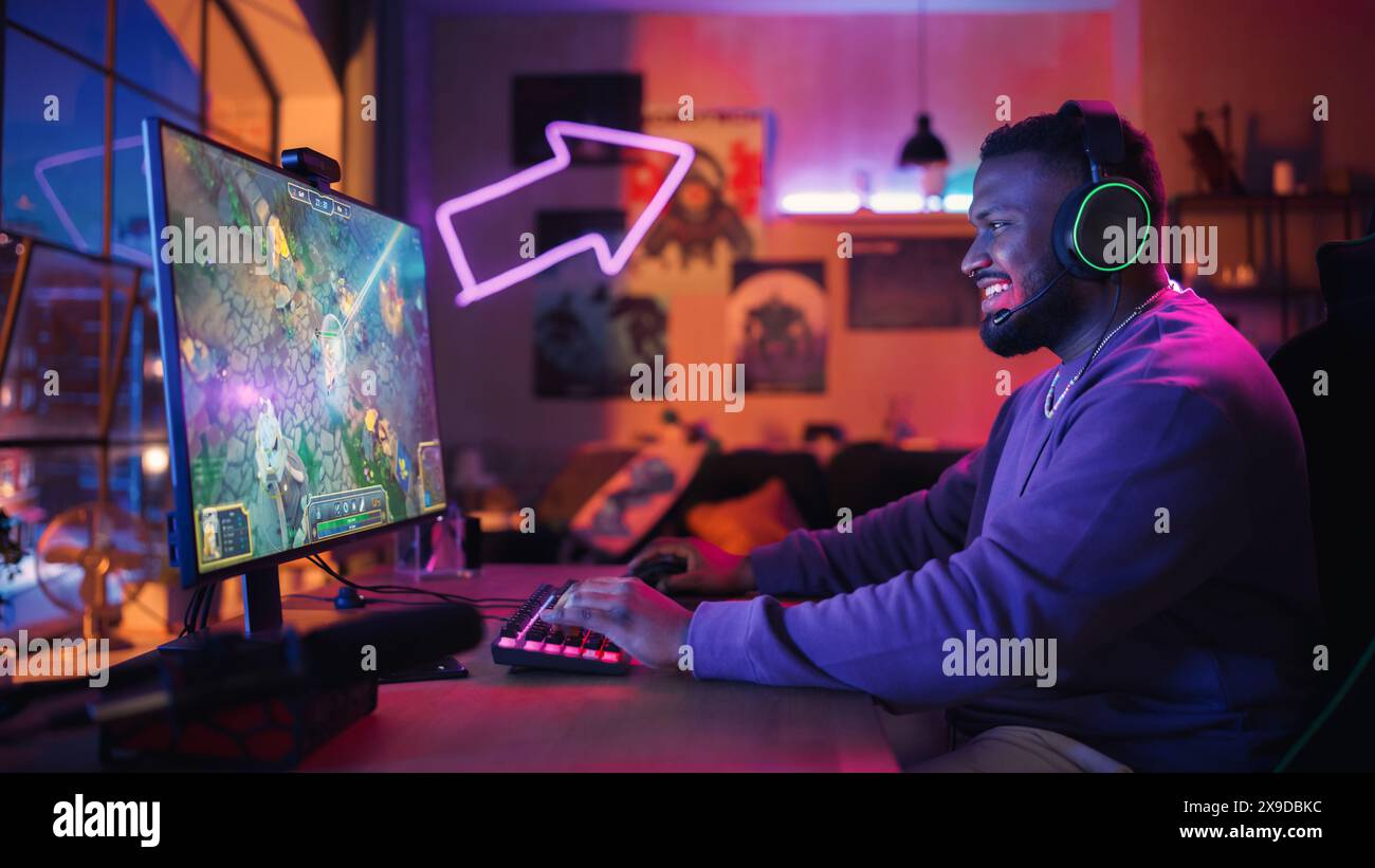 African streamer playing on powerful hi-res stock photography and ...
