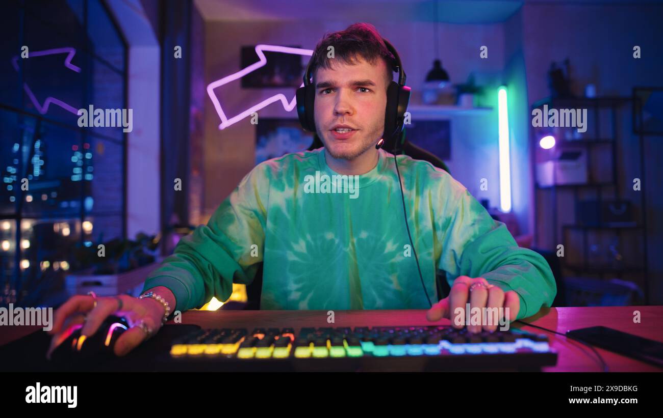Video gaming winning online tournament hi-res stock photography and ...